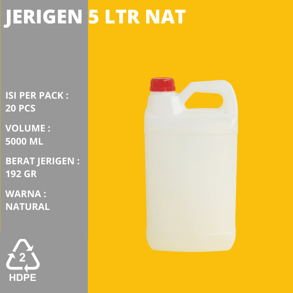 Jerigen 5 ltr Natural - PT Maju Kaya Rejeki | Botol Plastik hingga ...