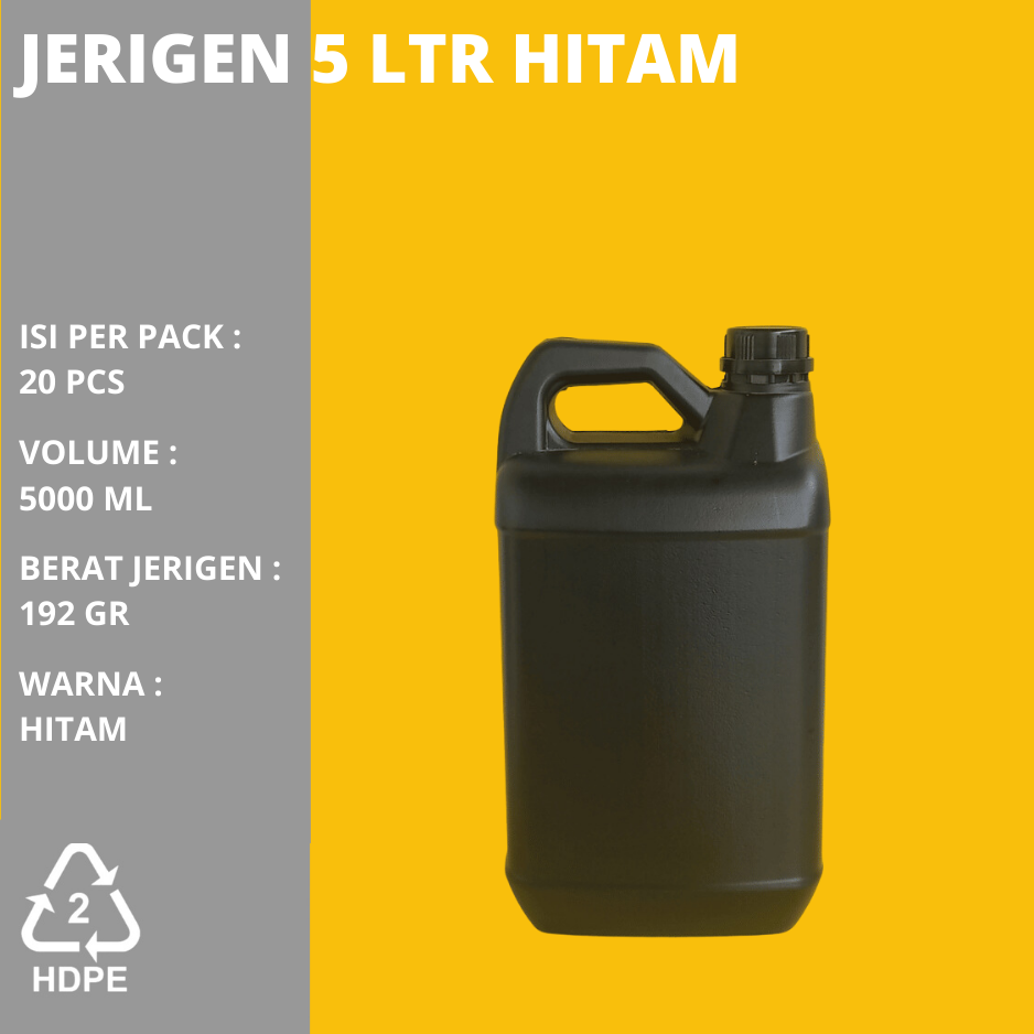 Jerigen 5 ltr Hitam - PT Maju Kaya Rejeki | Botol Plastik hingga ...
